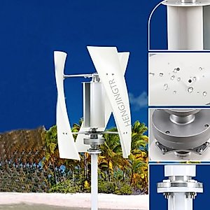 HENGJINGTR DC 12V-48V 1000W Wind Turbine Generator Kit with Charge Controller Windmill Power Vertical Wind Turbine Wind Generator & Controller for Hybrid Solar Wind System,12v