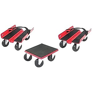 Extreme Max 5800.2000 Economy Snowmobile Dolly System - Red