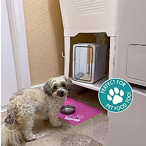 LED Lighted Mini Fridge With Mirror Door Refrigerator, White