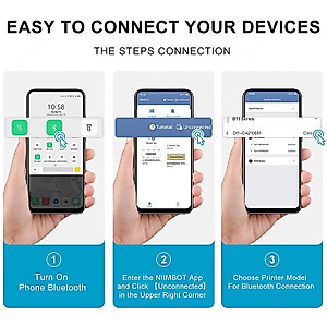 Label Maker Machine NiiMbot D11 Pink with 1 Free Roll Tape, half inch Thermal Label Printer for Home Office Business Organization USB Rechargeable - Compatible with Android & iOS Applied