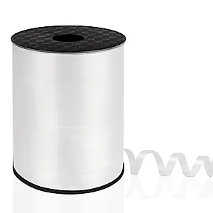 Christmas White Curling Ribbon for Gift Wrapping Ribbon White Ribbon for Gift Wrapping 500 Yards Halloween Balloon String Ribbon Balloon Ribbon String Gift Ribbon Thin Ribbon for Balloons Gift Wrap