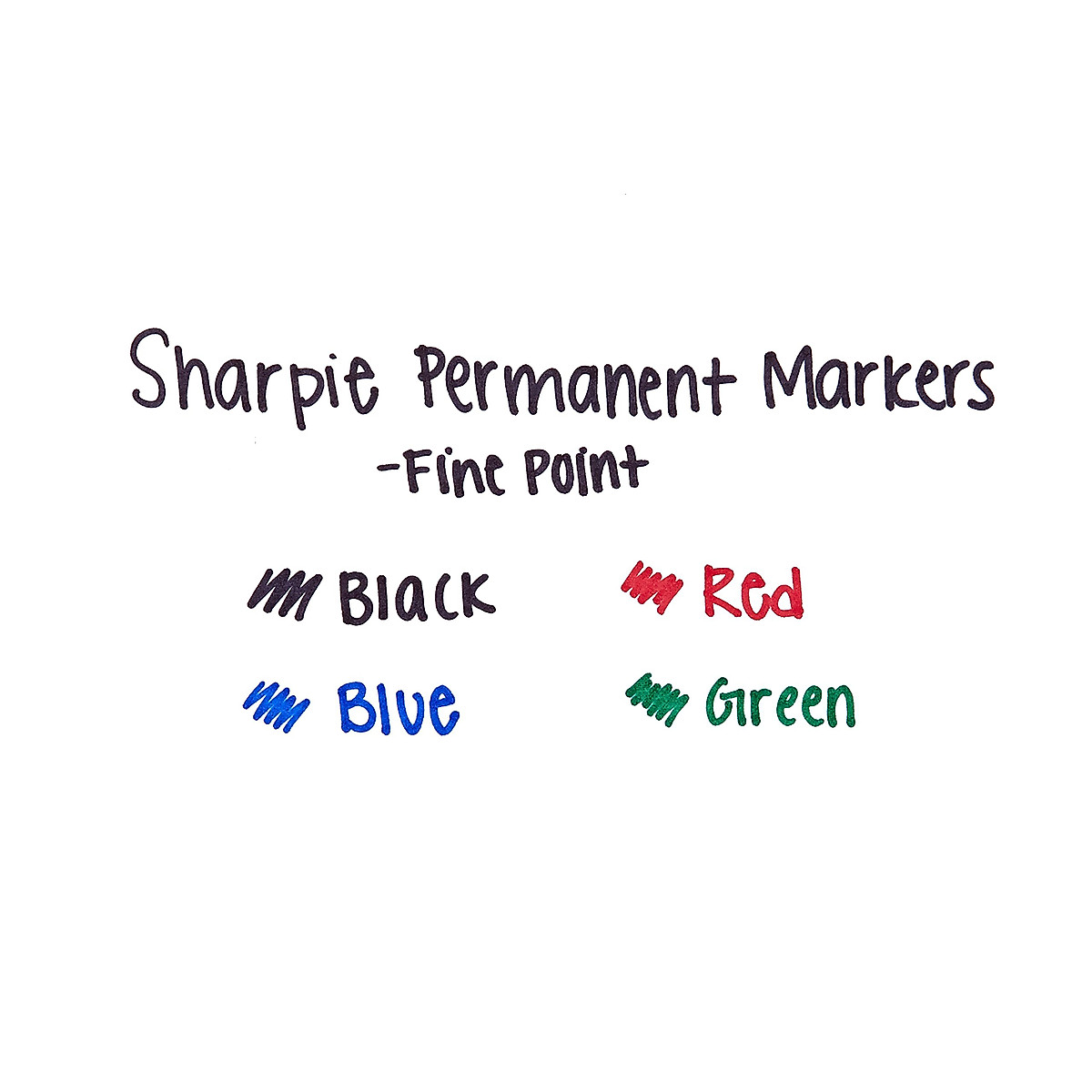SHARPIE Extreme Permanent Markers, Fine Point, Black, 4 Count