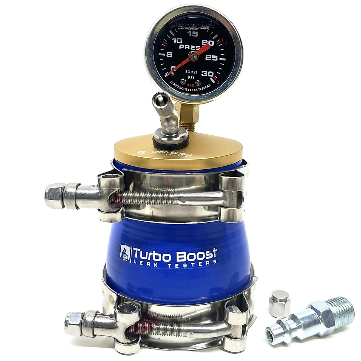 Turbo Boost Leak Testers 2.5" for 2.5" Turbo or Intake Pipe - Universal Tester Test Kit - Test Upto 30 PSI - Premium - 6061 Aluminum - Restore Power!