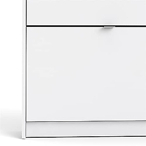 Tvilum, White Bright 4 Drawer Shoe Cabinet
