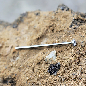 316L Stainless Steel Prong Set CZ Fishtail WildKlass Nose Ring (20GA 3/4")