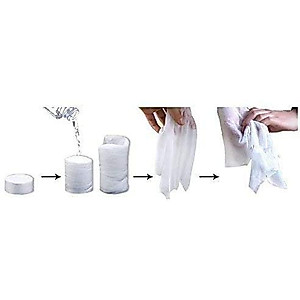Ai-Fun 100PCS Compressed Magic Towel, Napkin Tissue, Camping Wipes, Coin Tissue, Disposable Just add Water