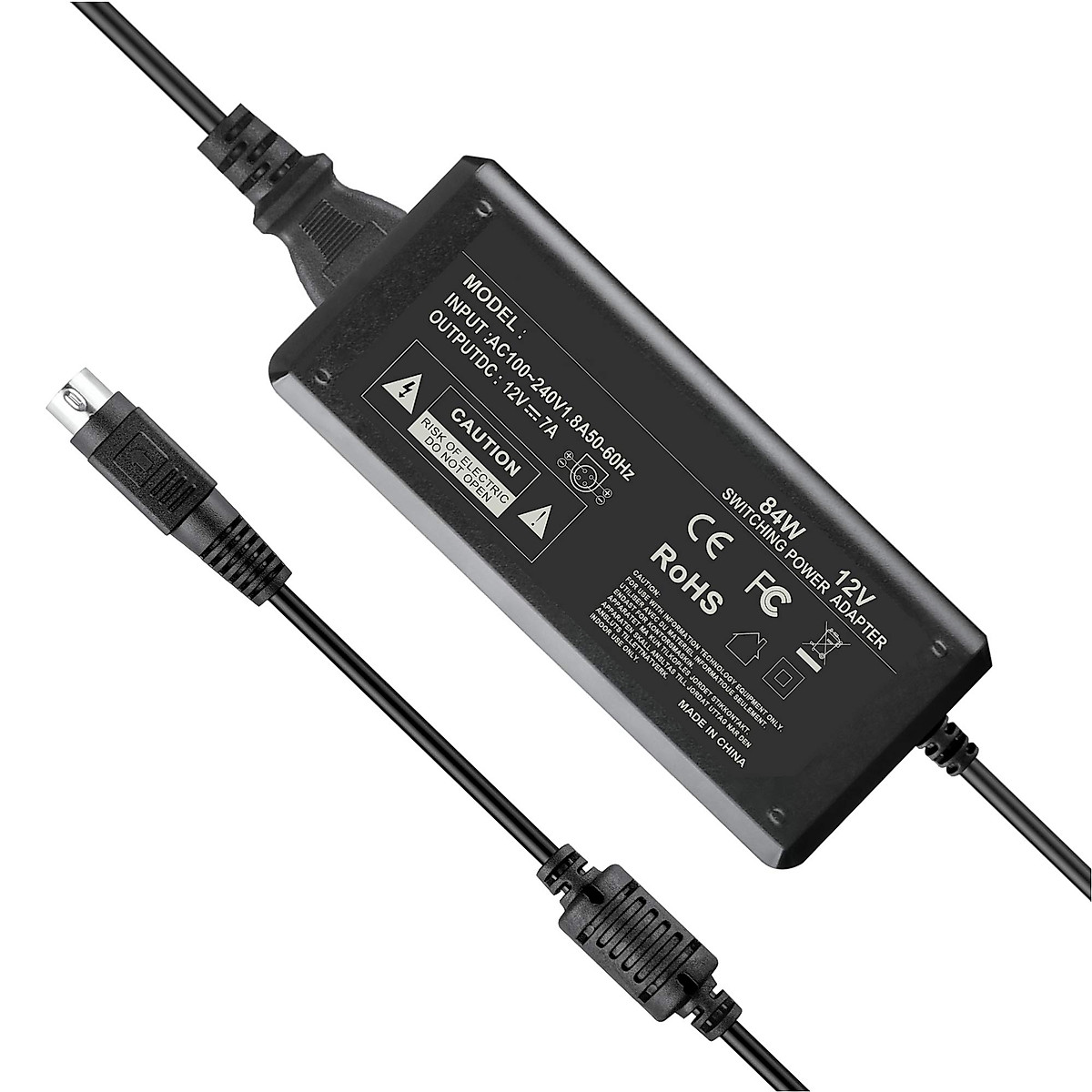 CJP-Geek 4-Pin 12V AC/DC Adapter Compatible with for Wacom Cintiq 21UX LCD DTK2100 DTZ2100 Monitor Video System Power Supply