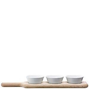 LSA PX04 Paddle Bowl Set & Oak Paddle L15.75in W3.5in