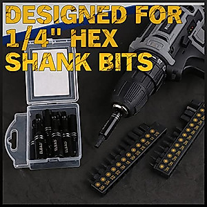 ELEAD 10x Magnetic Impact Driver Bit Holder with Strong Magnet - Impact Screwdriver Bit Extension Adapter, Impact Screw Driver Bit Extension Holder Adapter for Power Drill, Impact Driver, Nut Driver,