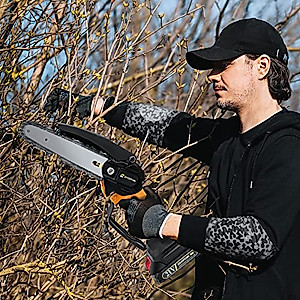 Pruning Tree Branches Handheld Battery Powered Electric Pruning Hand Saw, Can Replace Electric Pruning Shears to Trimming, Best Gift Yard Work Power Tool (One Battery&One Chain)