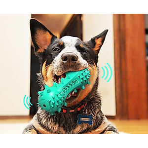 Carllg Puppy Teething Chew Toys, Dog Toys for Aggressive Chewers, Indestructible Tough Durable Dog Toothbrush Toys, Squeaky Interactive Dog Toy for Small Medium Large Breed