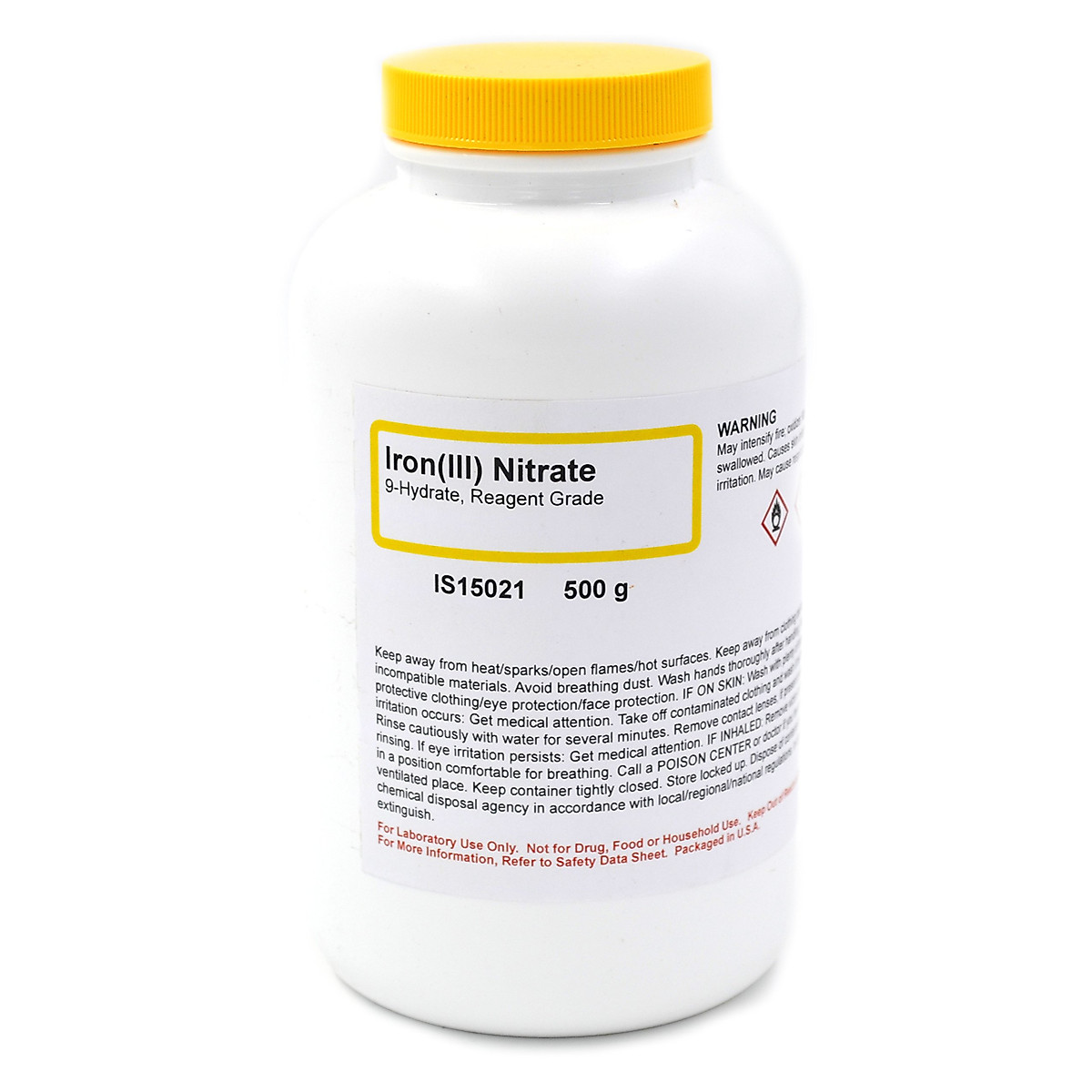 ALDON Innovating Science Reagent Grade Iron (III) Nitrate 9-Hydrate, 500g - The Curated Chemical Collection