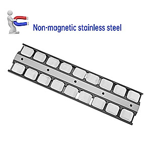 Folocy 21-1/2" X 5-1/2" BBQ Grill Briquette Tray Heat Plates Burner Covers, Replaces OEM Viking Part 032381-000, BBQ Gas Grill Replacement Parts Accessories for Viking 032381-000, 4-Pack