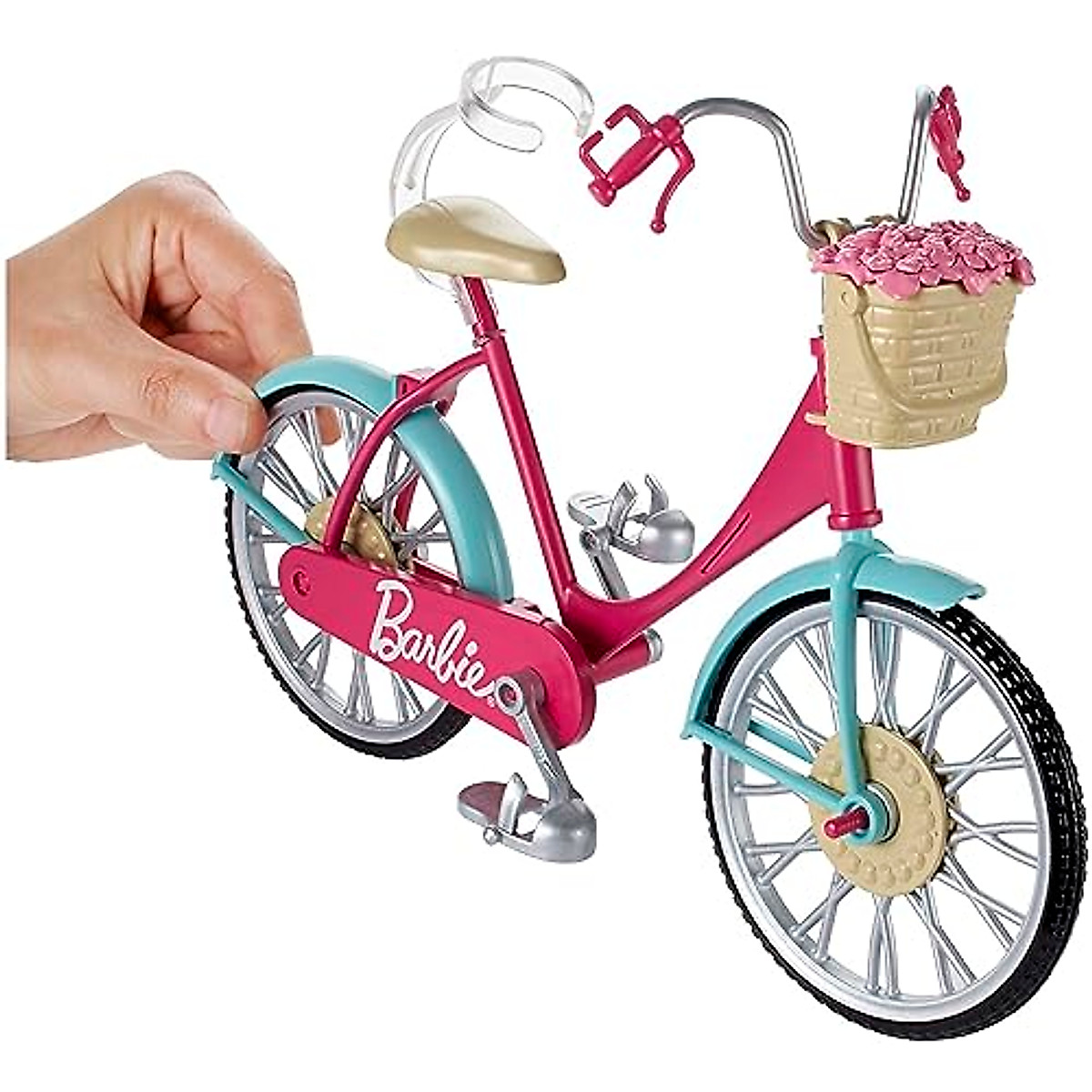 Barbie Bicycle with Basket of Flowers