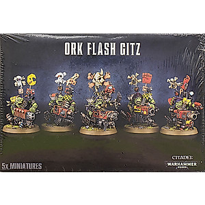 Games Workshop 99120103033" Warhammer 40,000" Ork Flash Gitz Action Figure, Black
