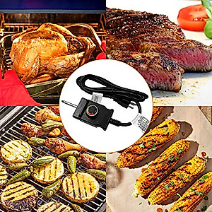 Adjustable Analog Control Power Cord, Thermostat Part Replacement for Masterbuilt Electric Smoker, Turkey Fryers, Grill Heating Elements