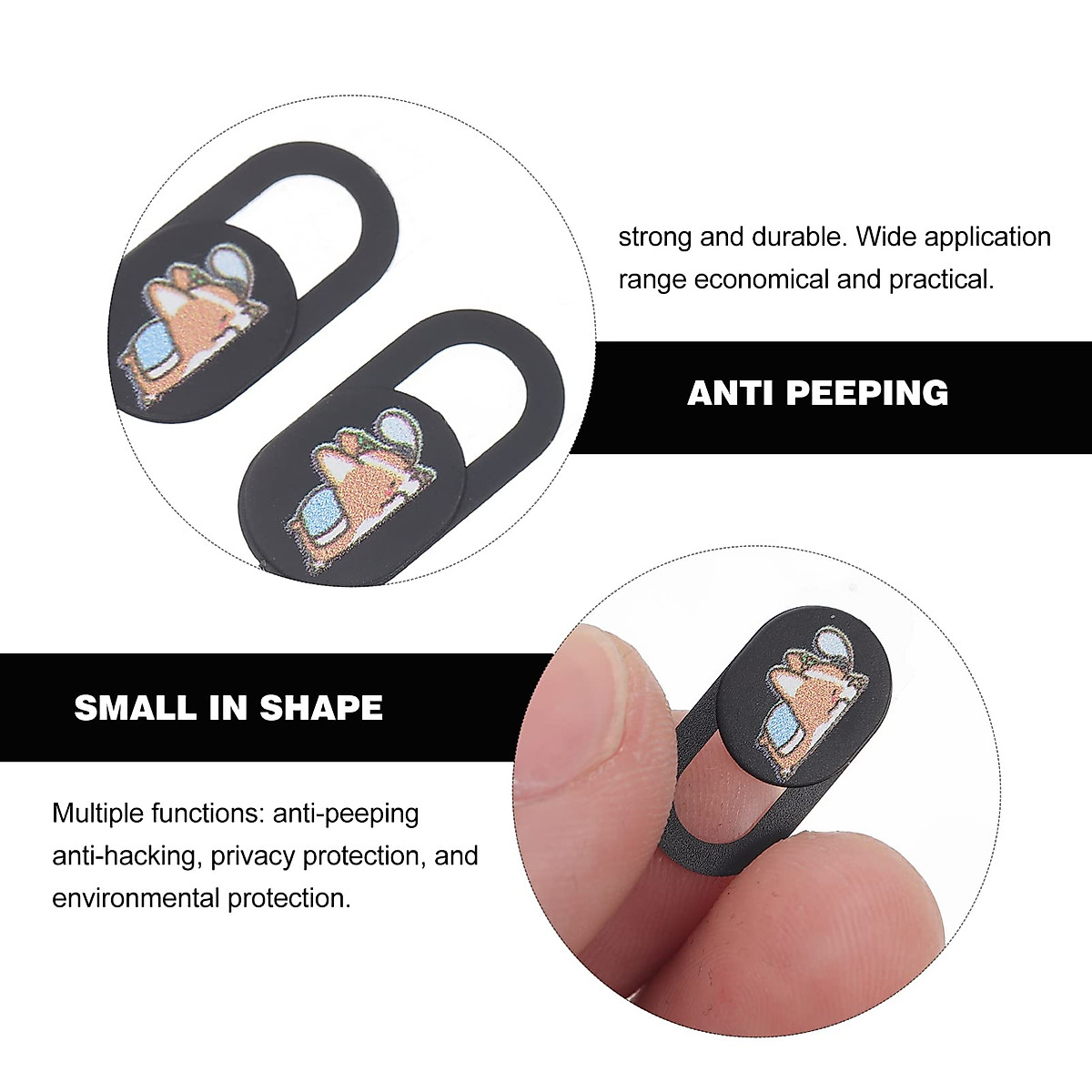 SOLUSTRE 3pcs camera cover webcam privacy covers computers laptops stickers for phones computer laptop stickers for computers smart camera phone camera Webcam Cover slider intelligent abs