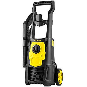 VEVOR Electric Pressure Washer, 2000 PSI, Max. 1.76 GPM Power Washer w/ 30 ft Hose, 5 Quick Connect Nozzles, Foam Cannon, Portable to Clean Patios, Cars, Fences, Driveways, ETL Listed