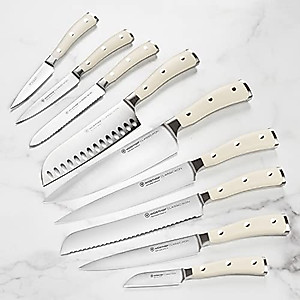 Wusthof Classic Ikon Creme 16 Piece Knife Set with Acacia Block