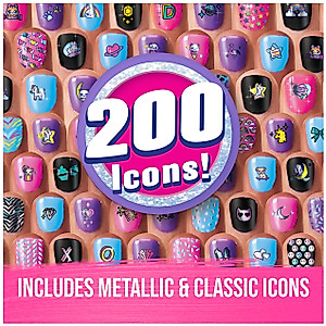 Cool Maker, GO Glam U-nique Metallic Nail Salon with 200 Icons and Designs, 4 Polishes, Stamper & Dryer, Nail Kit for Girls, Amazon Exclusive