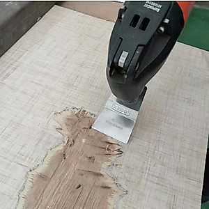 XXGO 2 Pcs Universal 2” Rigid Oscillating Tool Scraper Blades Compatible with Bosch Chicago Craftsman Dewalt Dremel Fein Harbor Freight Makita Milwaukee Porter Cable Ridgid Ryobi Rockwell XG1002