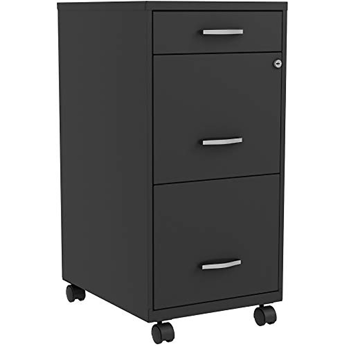 Lorell SOHO File Cabinet, 14.3" x 18" x 29.5", Black