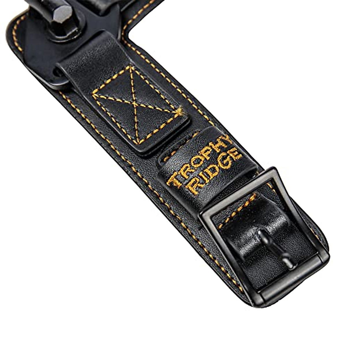 Trophy Ridge Shootout Compact Dual-Caliper Archery Bowhunting Release - 360° Swivel Arm, Adjustable Length, Trigger Travel Tuning, Premium Leather Buckle Strap, Black