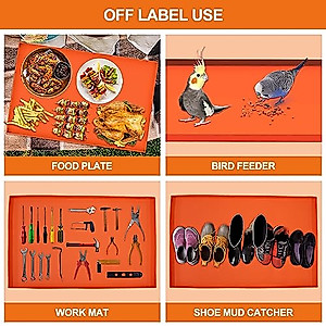 36'' Griddle Silicone Protective Mat Cover for Blackstone 36 Inch Gas Griddle, Heavy Duty Food-grade Silicone Mats Cover Outdoor Grill Protective Covers