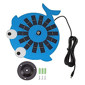 Solar Panel Mounting, Jump Starters Battery Chargers Portable Power Solar Panel Mounting Bracket Outdoor PV Monitoring Wall Rack with Charging Head 10W Dolphin Shap