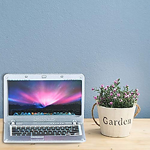 3 Pcs Coforful 1:12 Mini Laptop Set Dollhouse Mini Laptop Scene Miniatures Computer Simulation Notebook Lap Dolls House Furniture Doll Accessories