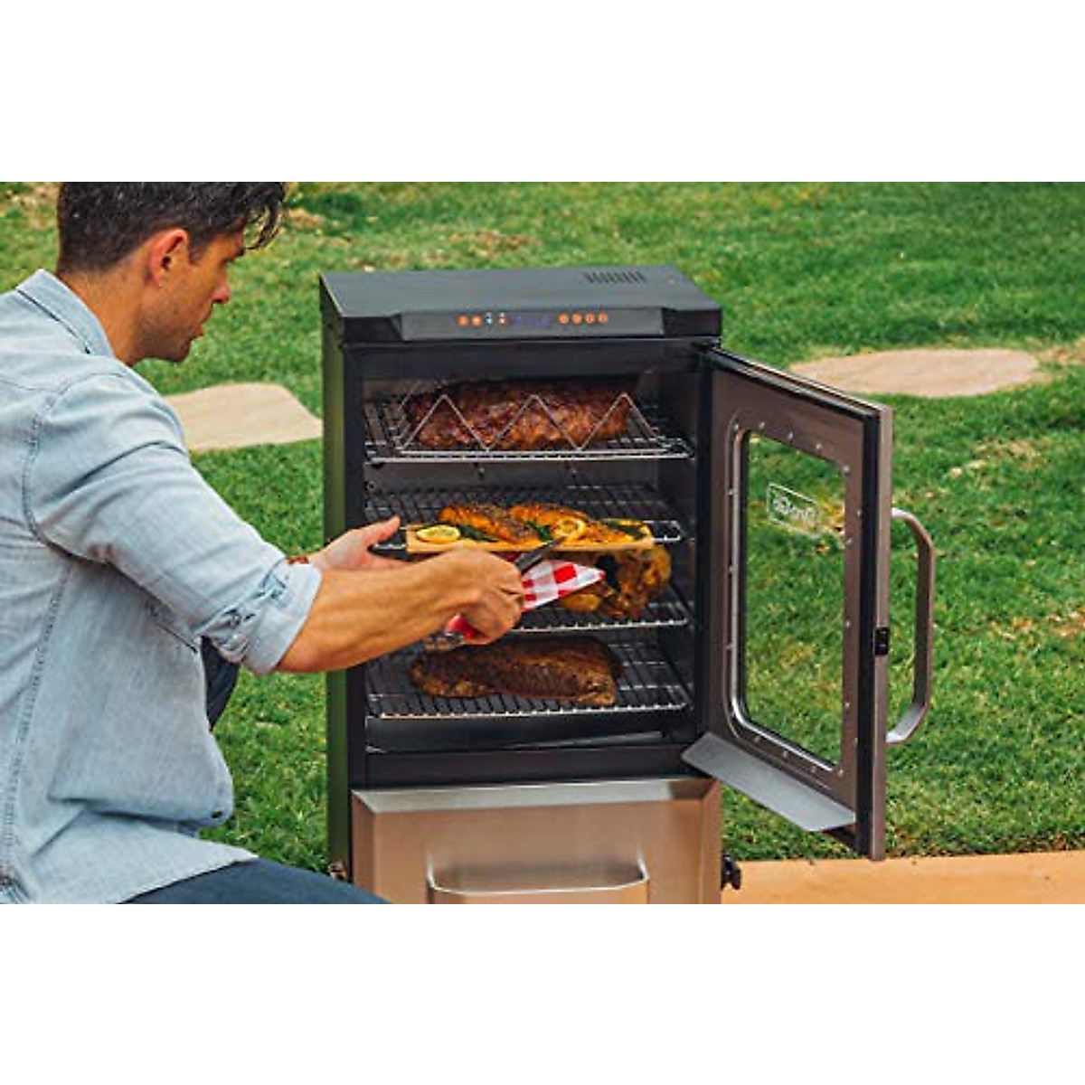 Dyna-Glo DGU732SDE-D 30" Digital Bluetooth Electric Smoker, Silver