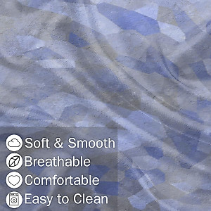 Swirl Camo Body Pillow Covers Decorative Soft Bedding Satin Pillowcase with Zipper Closure Cooling Breathable Long Pillow Case-21"x 54"