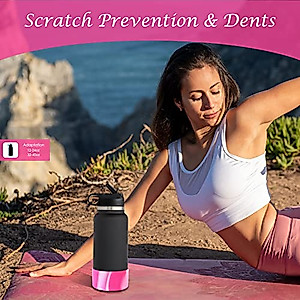 WUQID Protective Mixed Silicone Boot Sleeve for 12oz-40oz Sport Flask & Stanley Water Bottles Tumbler Anti-Slip Bottom Sleeve Cover for All Water Bottles Bottom Width of 2.83&3.56in