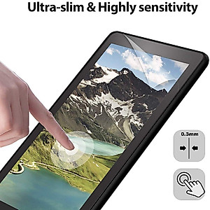 TiKeDa [3-Pack Screen Protector for Amazon Kindle Fire HD 8 (2018/2017/2016 Release) Hard Tempered Glass/HD/9H Hardness High Definition Clear-Not Fit Fire HD 8 2020