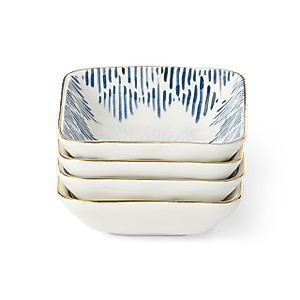 Lenox Blue Bay 4-Piece Stacking Dip Bowl Set, 0.95 LB