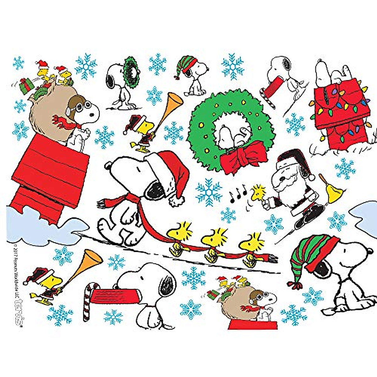 Tervis Peanuts Christmas Collage Made in USA Double Walled Insulated Tumbler Cup Keeps Drinks Cold & Hot, 24oz, Classic