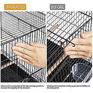 Yaheetech 30'' Length Flight Bird Cage Iron Flight Parrot Cage for Small Parrots Parakeets Cockatiels Budgies Conures Quaker Parrot