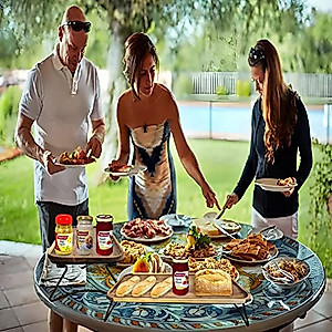 3 Tier Serving Tray,Tiered Tray Stand,Tiered Serving Tray(Bases are Collapsible and Can Be Used Alone Or Together)