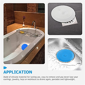 ULTECHNOVO 2pcs Sink Plug Bathtub Stopper Kitchen Sink Stopper Laundry Room Sink Stopper Flat Drain Stopper tub Drain Covers for bathtubs Bath tub Drain Covers tub Hair Catcher Drain Plug 15c