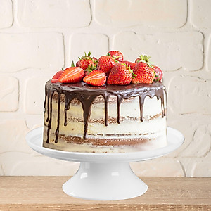 GRUPO MIRANDINHA Acrylic Round Cake Stand Cupcake Stand Candy Stand (White)