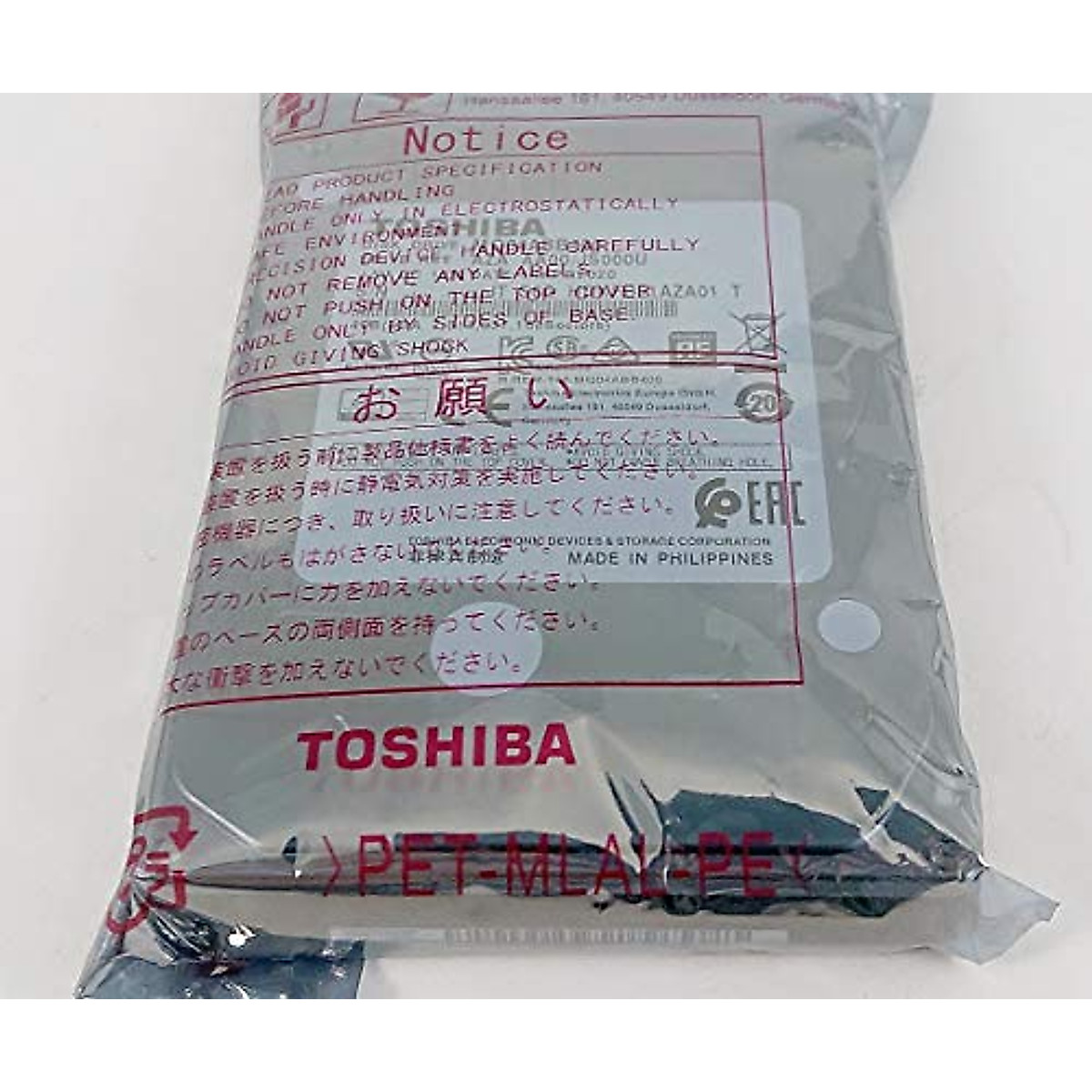 Toshiba Thick 15mm Does not fit Laptop 2.5" inch Hard Disk Drive HDD MQ04ABB400 4TB 4000GB 128M Cache 5400RPM SATA 6.0Gb/s