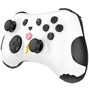 GCHT GAMING Switch Pro Controller for Nintendo Switch/Switch Lite Support Wakeup Console, Amibo/NFC, Turbo, Gyro Axis, Vibration Functions(Black)