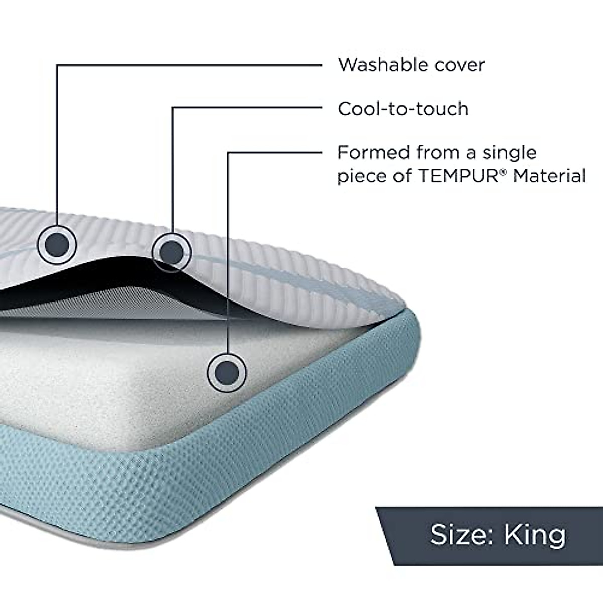 Tempur-Pedic TEMPUR-Adapt ProHi + Cooling-King Pillow, white