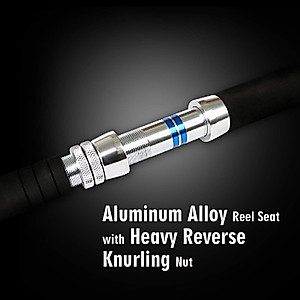 Fiblink 1-Piece/ 2-Piece Saltwater Offshore Trolling Rod Big Game Rod Conventional Boat Fishing Pole (1-Piece, 5'6" - 30-50lbs)