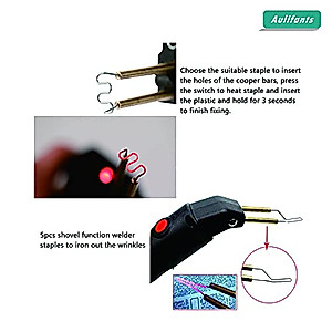 Nobrand Aulifants - Hot Stapler, Plastic Welder, Plastic Welding Kit, Plastic Welding Gun, for Plastic Repair Automotive Car Bumper, Kayak Repair with 205 Staples 50Watt