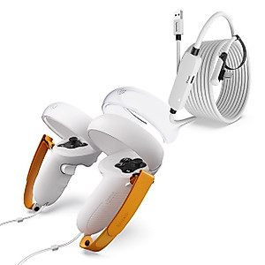 Syntech Charging Link Cable 16FT with Touch Controller Grips Cover Compatible with Oculus Quest 2