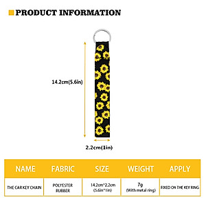 SEANATIVE Turquoise Indiana Western Southwest Aztec Car Decorative Long Keychains with Metal Ring,Ethnic Geometric Design, Auto Wristlet Keychain Lanyard