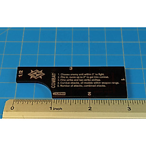 LITKO 3-inch Fight Gauge | Combat Movement | Compatible with Warhammer Age of Sigmar 3rd Edition (Translucent Red)