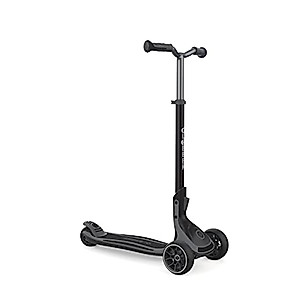 Globber Ultimum Scooter | 3-Wheel Kick Scooter for Adults & Kids 5+ | Foldable Kick Scooter with Safe, Non-Slip Deck & Premium Brakes (Grey)