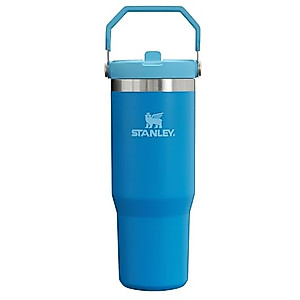 Stanley IceFlow Stainless Steel Tumbler - Vacuum Insulated Water Bottle for Home, Office or Car Reusable Cup with Straw Leak Resistant Flip Cold for 12 Hours or Iced for 2 Days, Azure, 30 OZ / 0.89 L